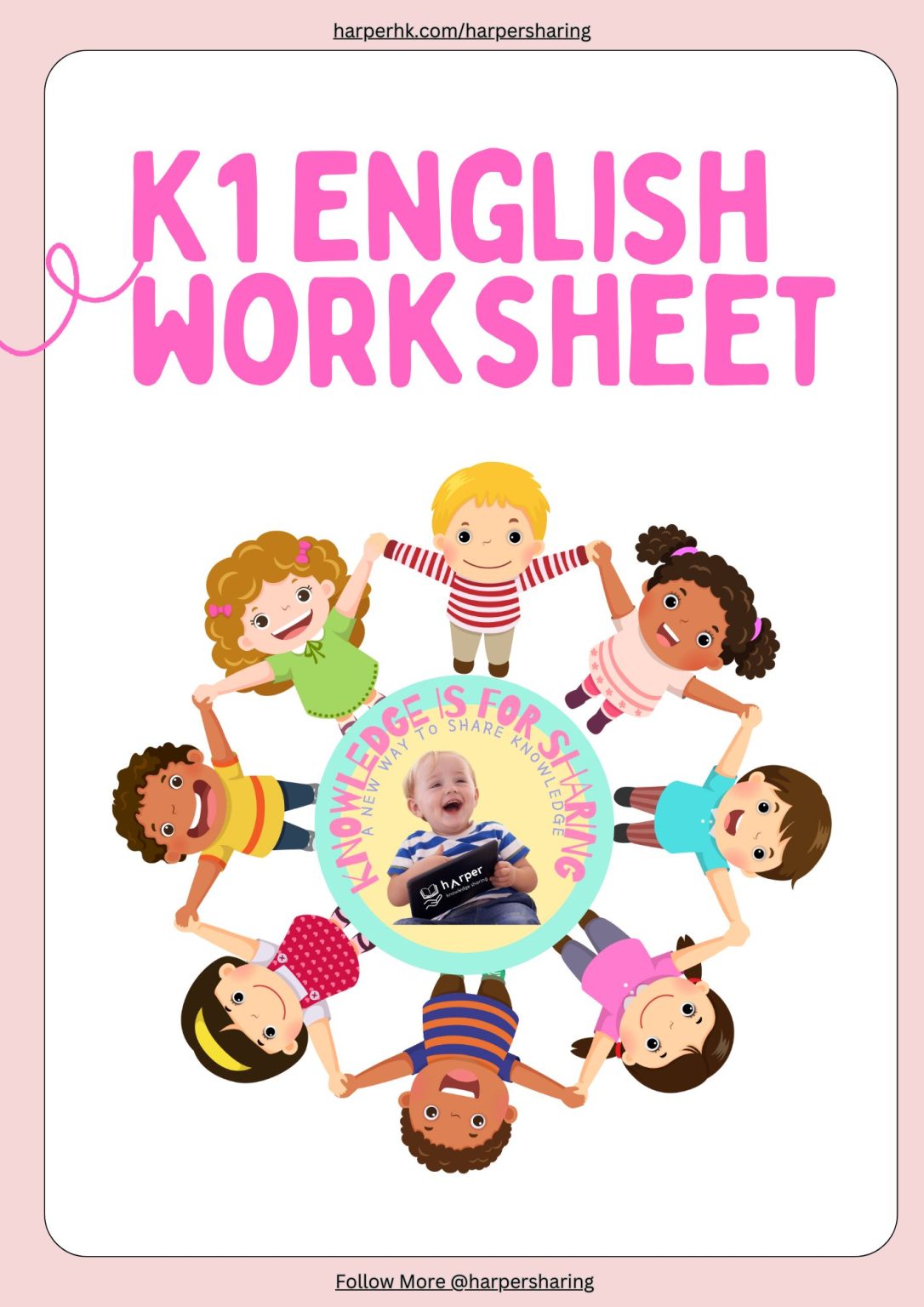 K1 English Worksheet @harpersharing - Harper Studio | Thai Resort Style